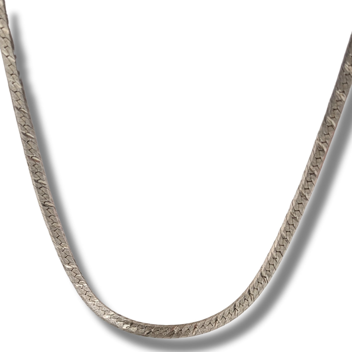 ヴィンテージ イタリアンシルバー925 ヘリンボーンチェーン ネックレス 14.7g – defsilver