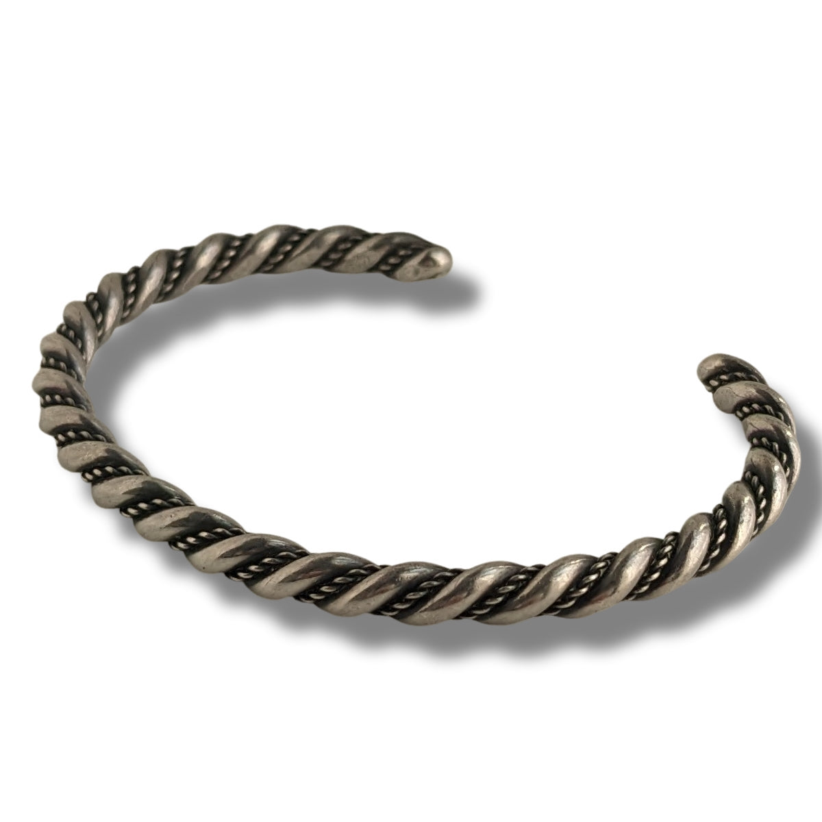 ヴィンテージ シルバー925 ナバホ ツイステッドワイヤー バングル20.2g – defsilver