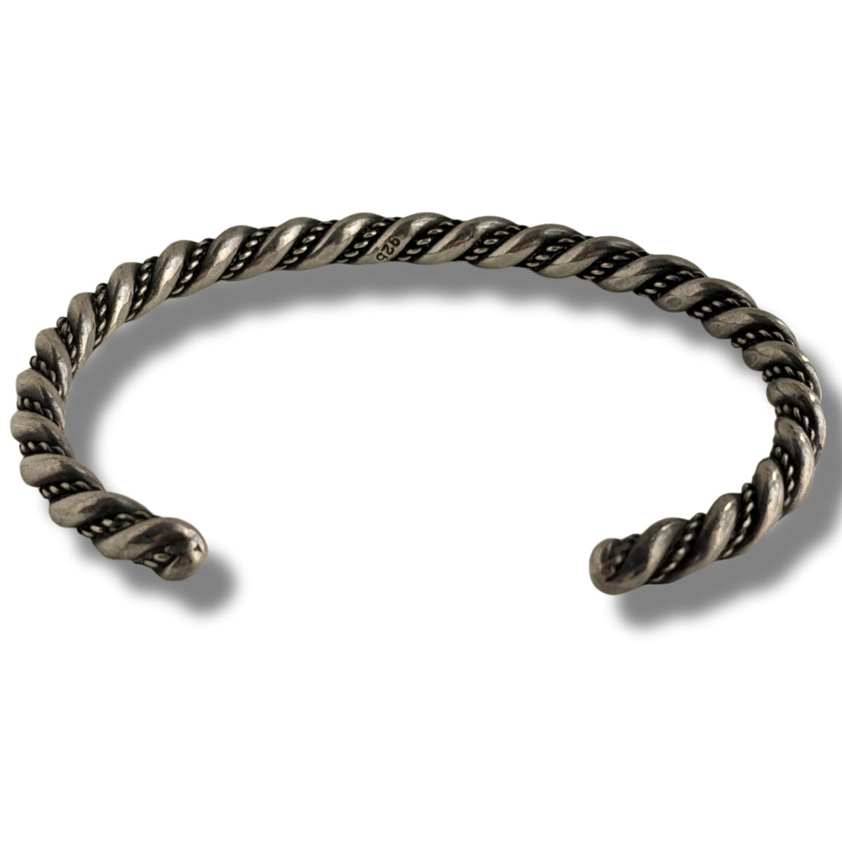 ヴィンテージ シルバー925 ナバホ ツイステッドワイヤー バングル20.2g – defsilver