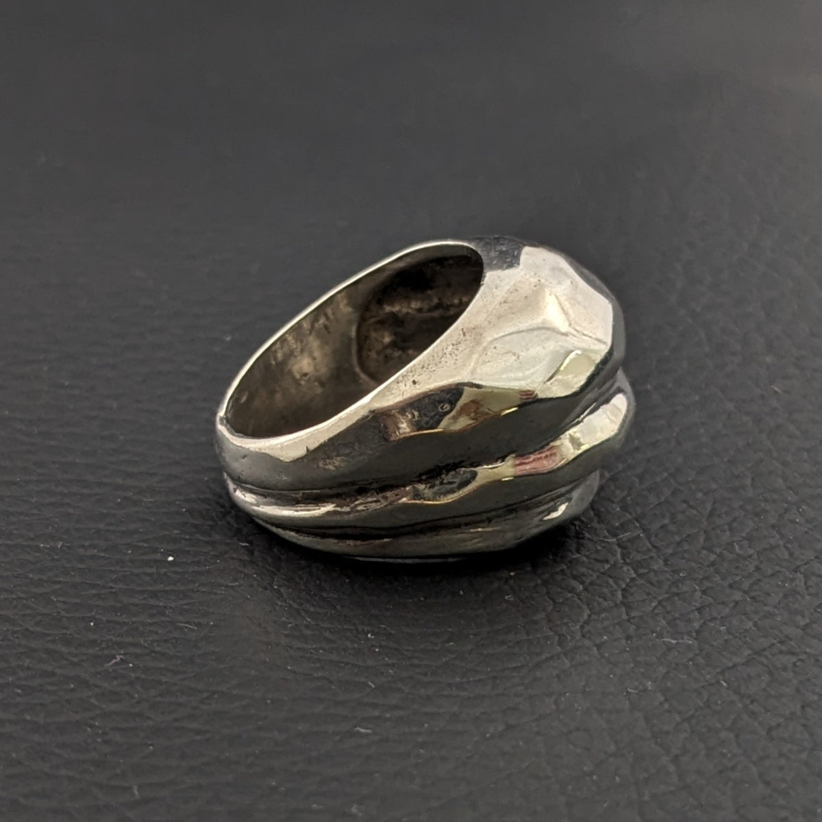 ヴィンテージシルバー925 タタキ リング12号 8g – defsilver