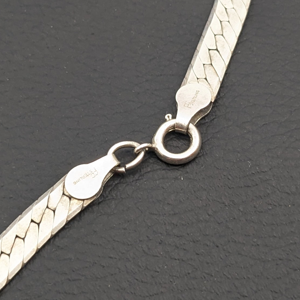 ヴィンテージ シルバー925 ヘリンボーンチェーン ロングネックレス 36g – defsilver