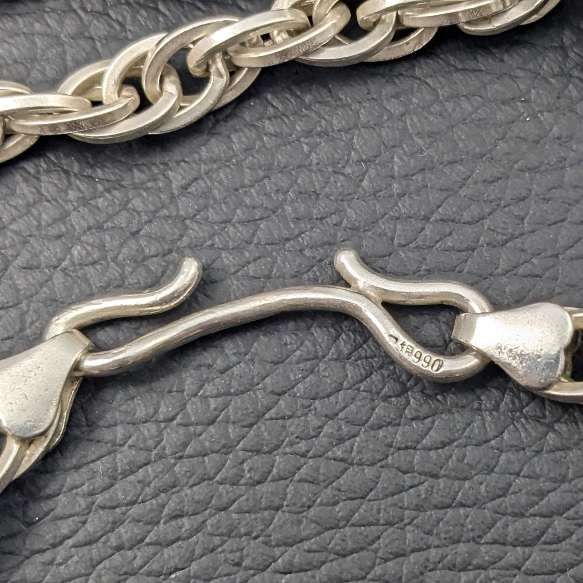 ヴィンテージ シルバー990 ロープチェーンネックレス40.2g – defsilver