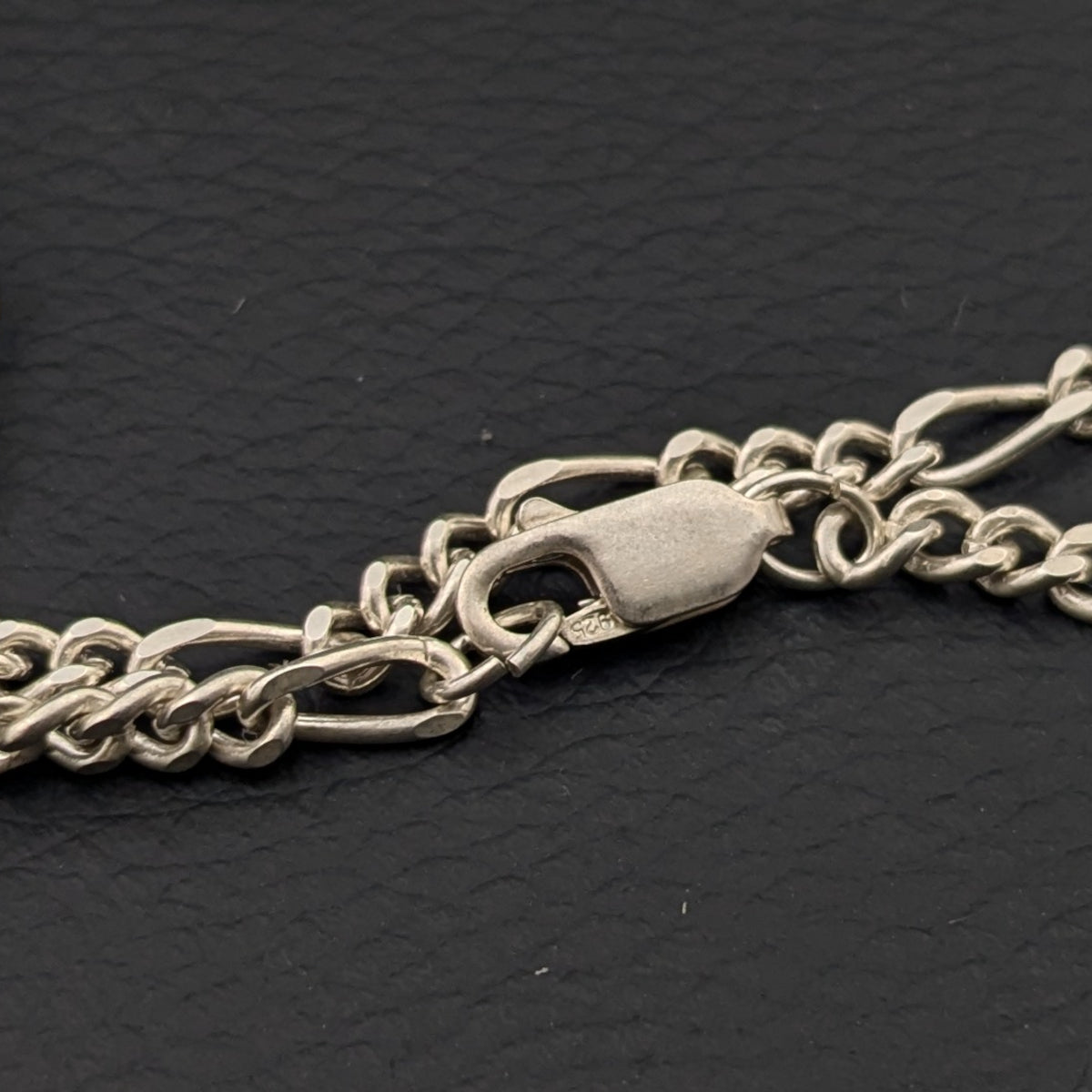 ヴィンテージ シルバー925 フィガロチェーン ネックレス13.1g – defsilver